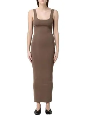 ENTIRE STUDIOS Ribbed Maxi Dress - Brown