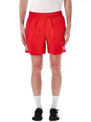 ADIDAS ORIGINALS Striped Shorts - Red