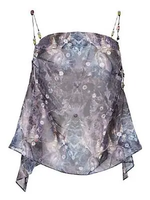 JADED LONDON Kapli Backless Chiffon Top - Multi