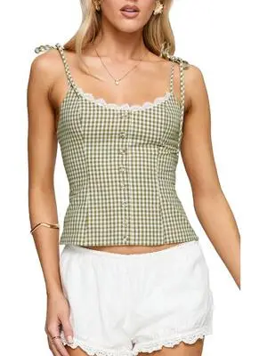 PRINCESS POLLY Dalanie Gingham Camisole