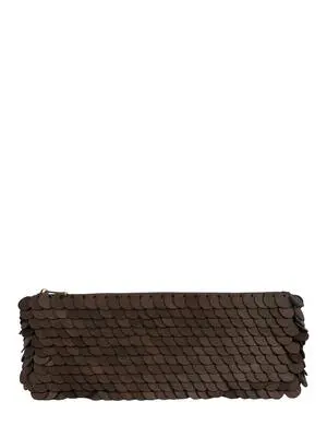 JEFFREY CAMPBELL Madera Wooden Disc Clutch