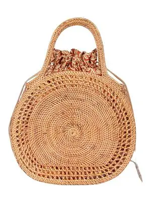 JELAVU Sidney Rattan Satchel