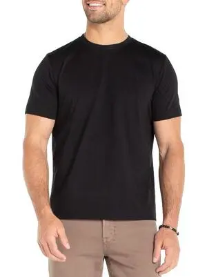 LIVERPOOL Cotton Blend Crewneck T-shirt - Black