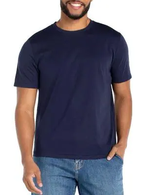 LIVERPOOL Cotton Blend Crewneck T-shirt - Navy