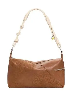 Desigual Faux Leather Crossbody Bag - Camel
