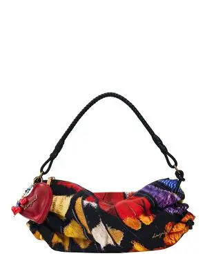 DESIGUAL Butterfly Print Cotton Bag