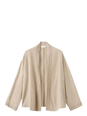 MANGO Open Jacket With Bead Detail