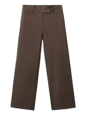MANGO Straight Leg Suit Pants