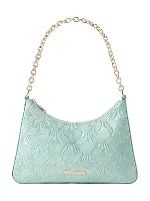 Brahmin Embossed Leather Shoulder Bag - Waterfall