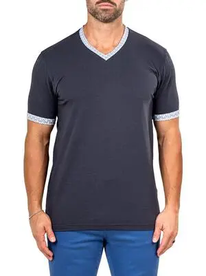 MACEOO Edison Marthyr0008 Cotton V-neck T-shirt At Nordstrom Grey