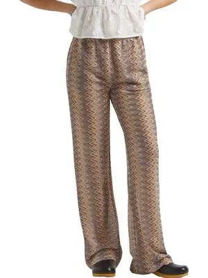 Brixton Cabana Zigzag Mesh Pants - Multi Color Zigzag