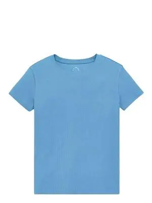 PRIMARY Name Ribbed Cotton-blend T-shirt - Cornflower