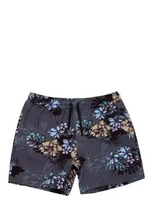 LORDS OF HARLECH Floral Lounge Short - Exotic Floral Black