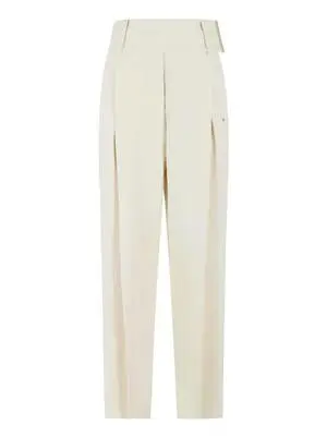 Sportmax Tailored Trousers With Metal Detail - Neutrals