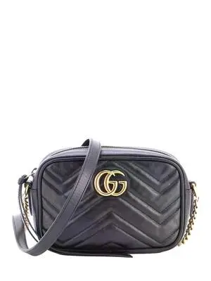 Gucci Gg Marmont Mini Shoulder Bag - Black