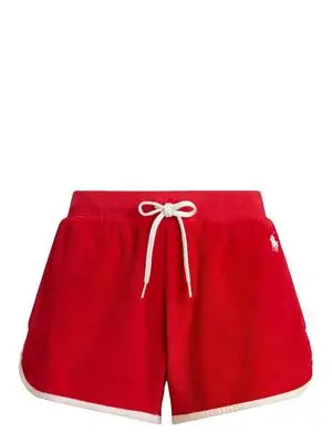 Polo Ralph Lauren Contrast-trim Drawstring Shorts - Red