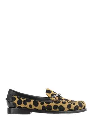 FORTE_FORTE Leather Jewelled Loafers - Neutrals