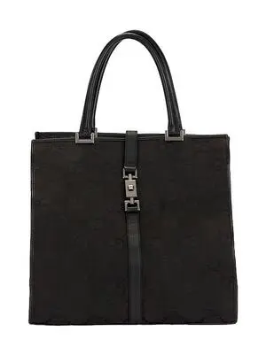 FWRD RENEW Gucci Bardot Tote Bag - Black