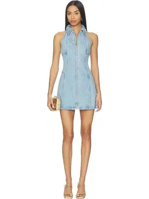 Cult Gaia Charo Denim Mini Dress - Vintage Blue
