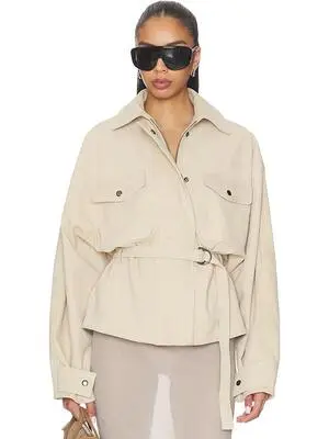 EAVES X Jasmine Tookes Lina Belted Jacket - Bone