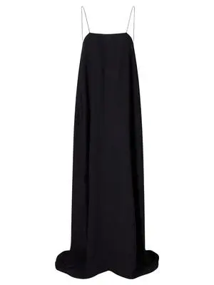 Ralph Lauren Erickson Satin Maxi Dress - Black