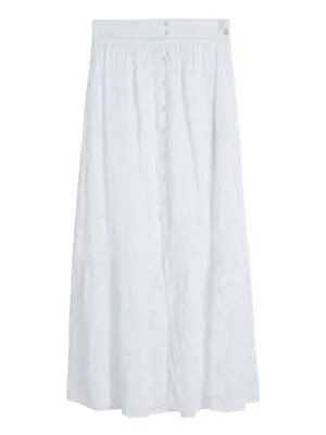 Guess Maxi Cotton Skirt - White