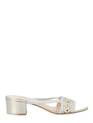 Agl Leather Sandals - Silver