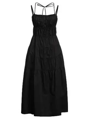 Sandro Flared Midi Dress - Black