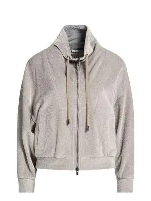 Peserico Metallic Chenille Sweatshirt - Grey