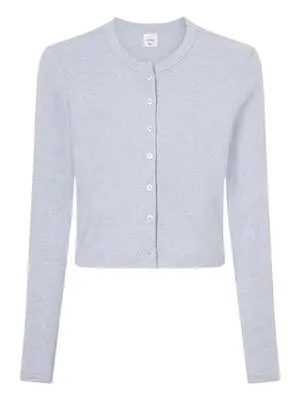 LESET Nando Cotton-jersey Cardigan - Blue
