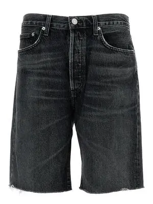AGOLDE Anson Denim Shorts Black