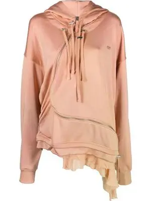 DIESEL® F-banazip Asymmetric Hoodie - Neutrals