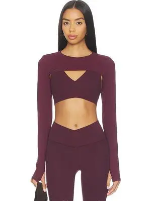 Splits59 Amelia Airweight Lite Shrug - Wine