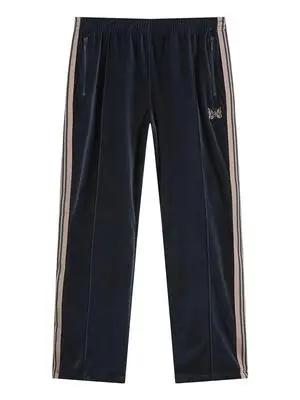 Needles Velour Track Pants - Steel Blue