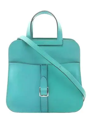 Hermès 2016 Arzan Leather Tote - Blue