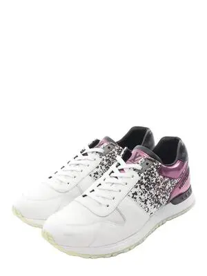 LOUIS VUITTON 2020 Metallic Leather Sneakers - White