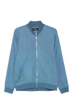 Kiton Zip-front Denim Jacket - Blue