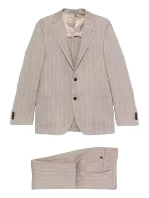 CORNELIANI Striped Single-breasted Blazer