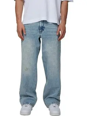 GOOD FOR NOTHING Straight Leg Baggy Jeans Blue