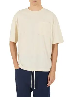 KROST Rivet Pocket Cotton Blend T-shirt - Cloud Creme