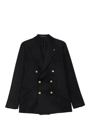 Tagliatore Double-breasted Pocket Blazer - Blue
