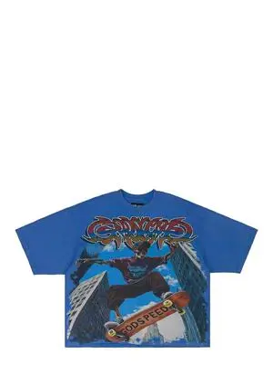 GODSPEED Ollie Graphic T-shirt Blue
