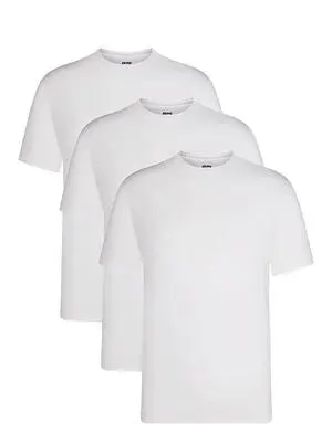 SKIMS Light Crewneck T-shirt, Pack Of 3 - Chalk