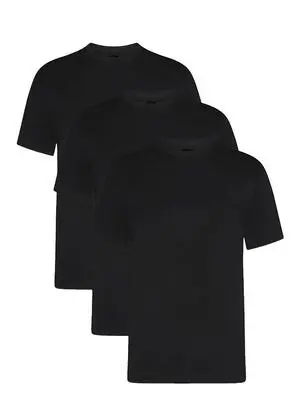 SKIMS Light Crewneck T-shirt, Pack Of 3 - Obsidian