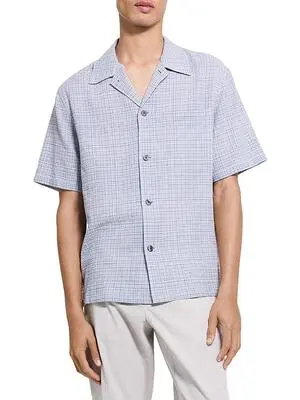Theory Short Sleeve Button Up Shirt - Bering Multi