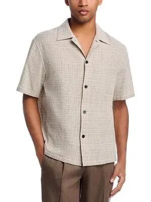 Theory Short Sleeve Button Up Shirt - Morel Multi