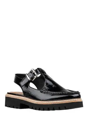 DONALD PLINER Cutout Slingback Loafers - Black