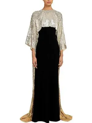 Jenny Packham Cassia Maxi Dress Illusion