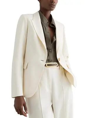 REISS Tailored Blazer - Cream