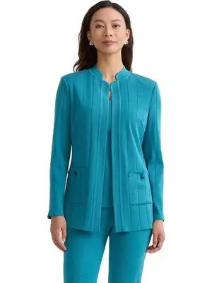 Ming Wang Heritage Multi Texture Knit Jacket - Nebula